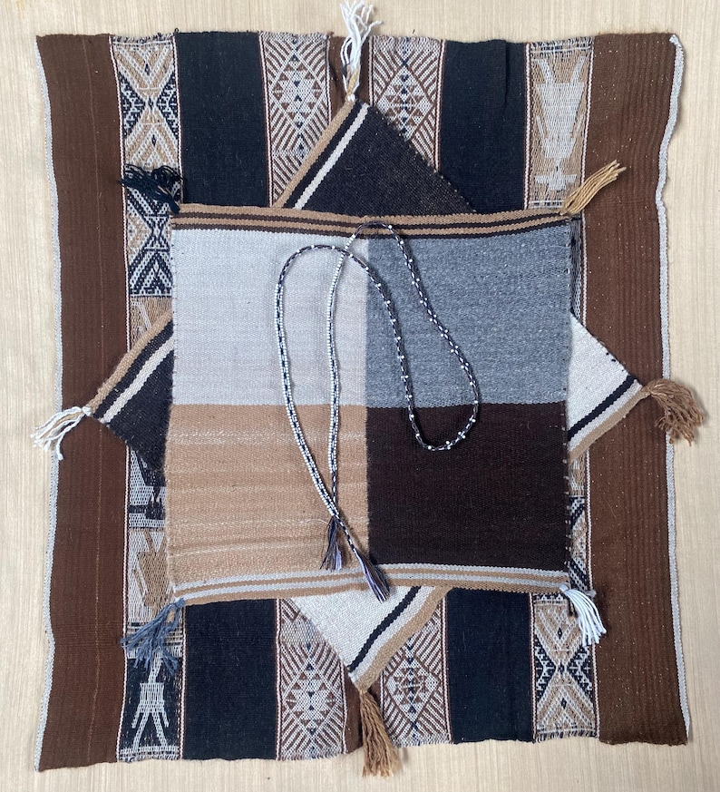 100% Natural Alpaca Q'ero Manta Cloth Set | Authentic Despacho Ceremony ...