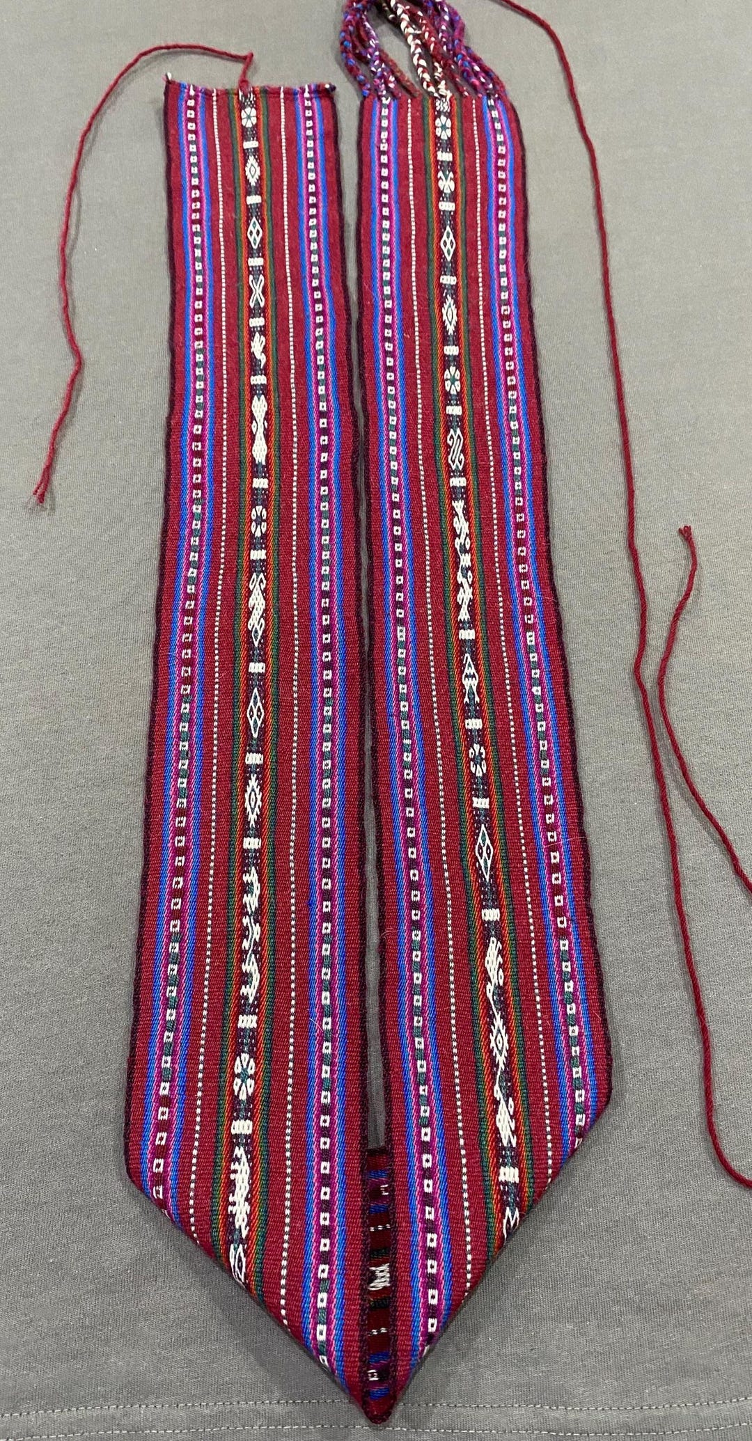 Taquile Island Chumpi Belt | Ceremonial Textile Handmade on the Island ...