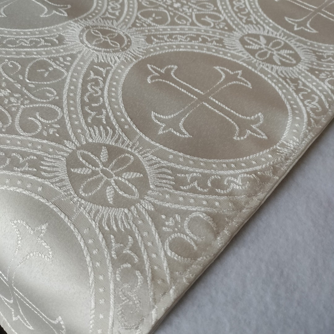 Off-white or Ivory CHRISTIAN ALTAR RUNNERS- Crosses, Table Runner ...