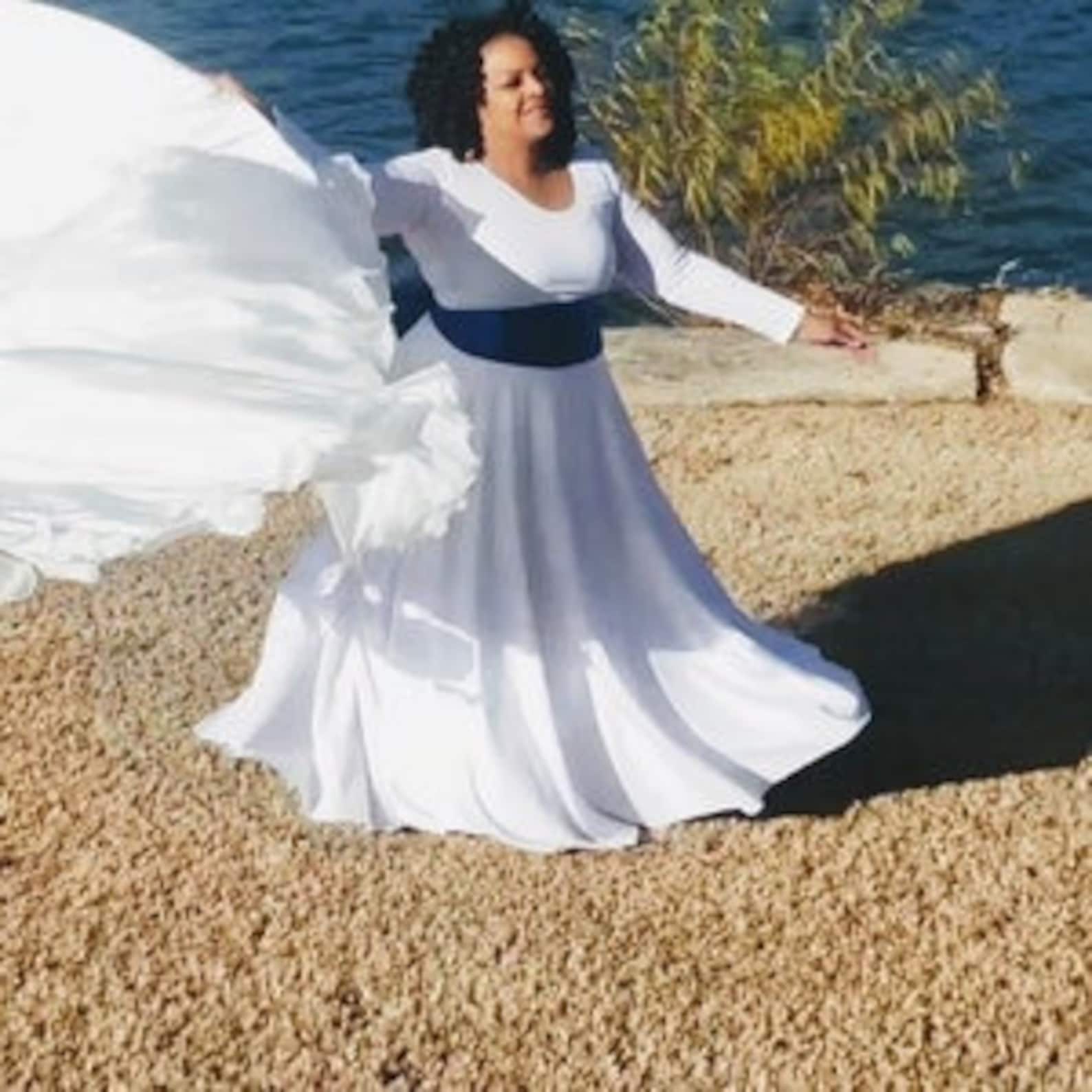 PRAISE DANCE SASH, Satin, Colors, Christian Worship , Tie-on, Costume ...