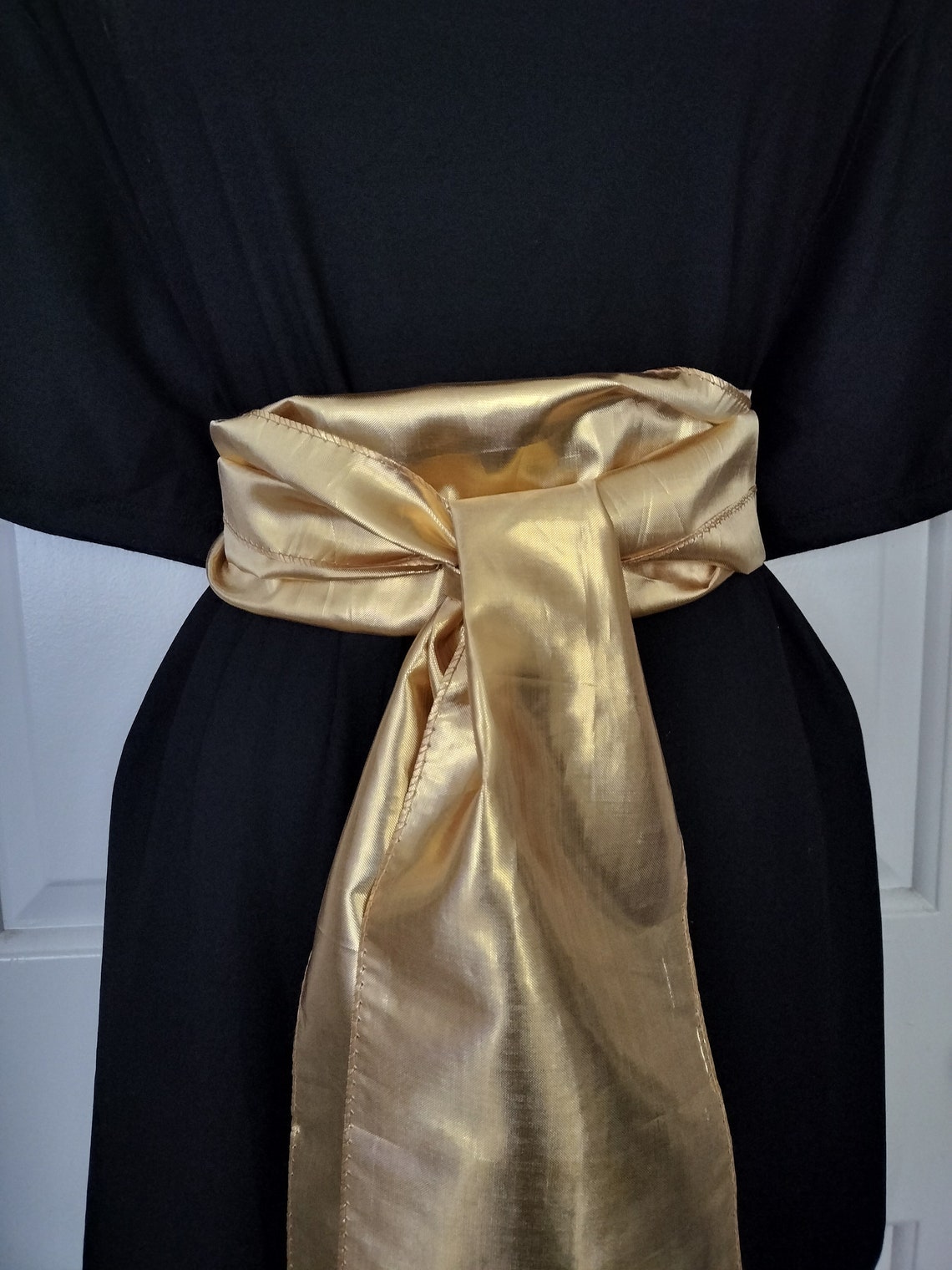Metallic Waist Sashes GOLD or SILVER Lame Praise Dance - Etsy