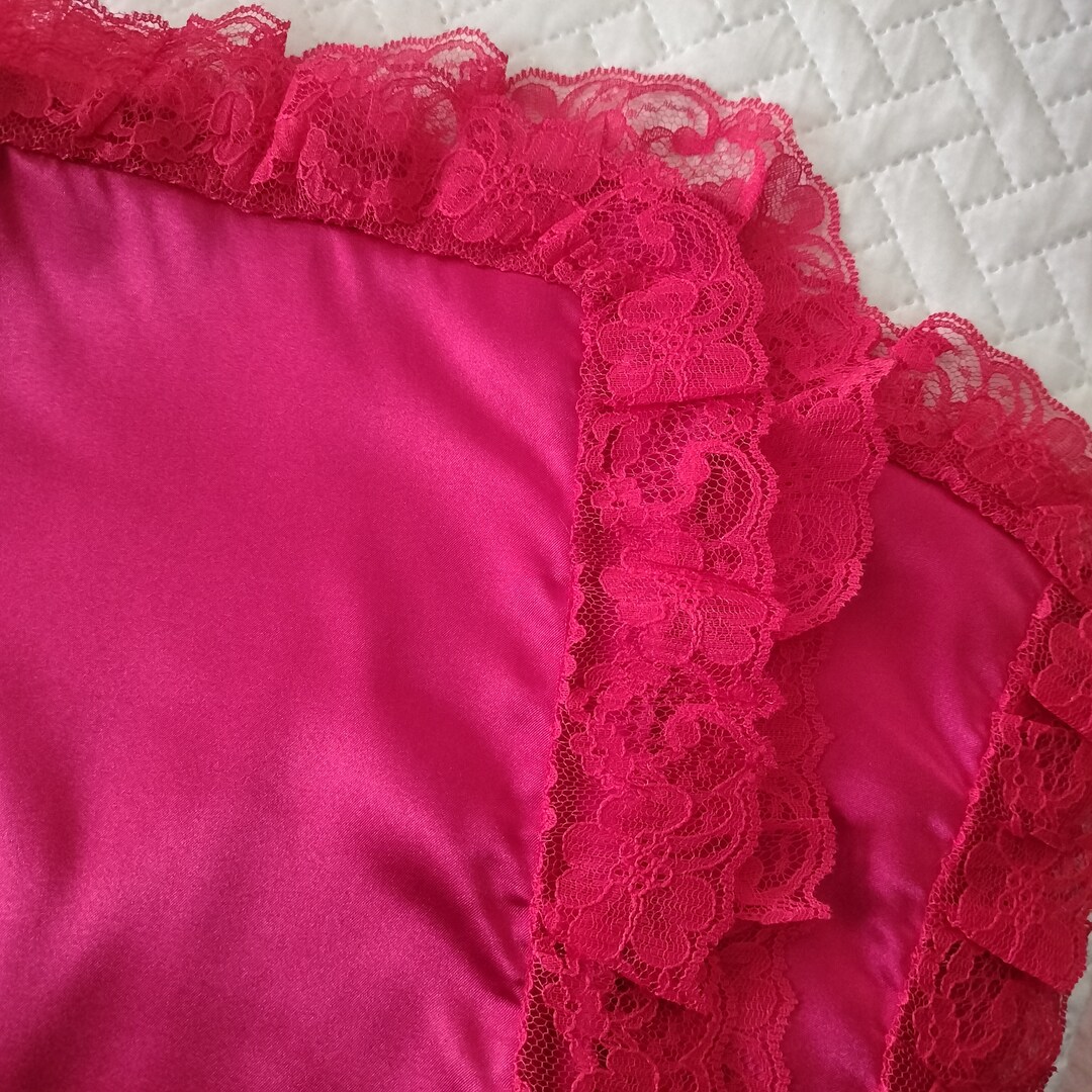 All Red SATIN LAP SCARF-24X 24", Modesty Scarf, Christian, With Red ...