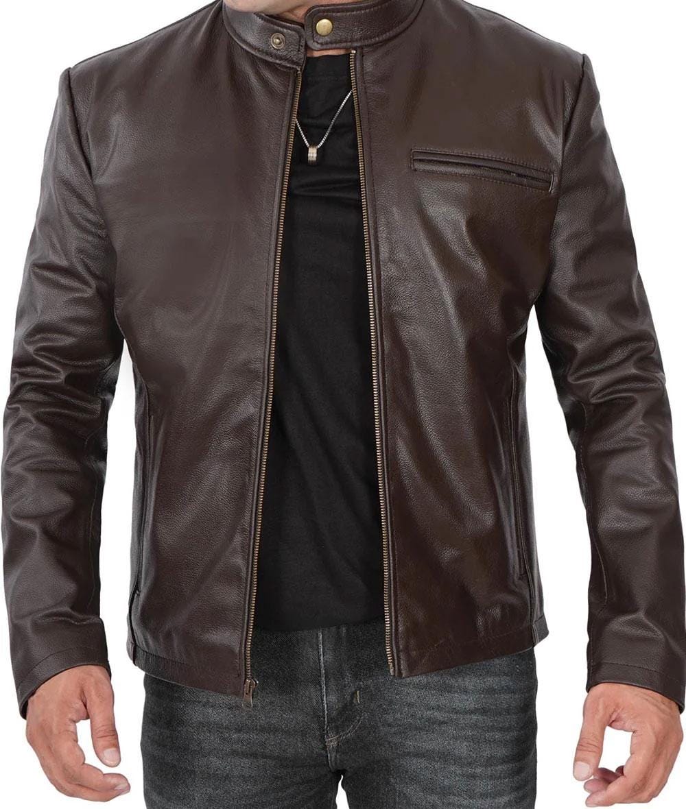 Men's Classic Leather Jacket, Men's Leather Jacket, Vintage Men's Classic Leather Jacket, Men's Leather Jacket, Vintage