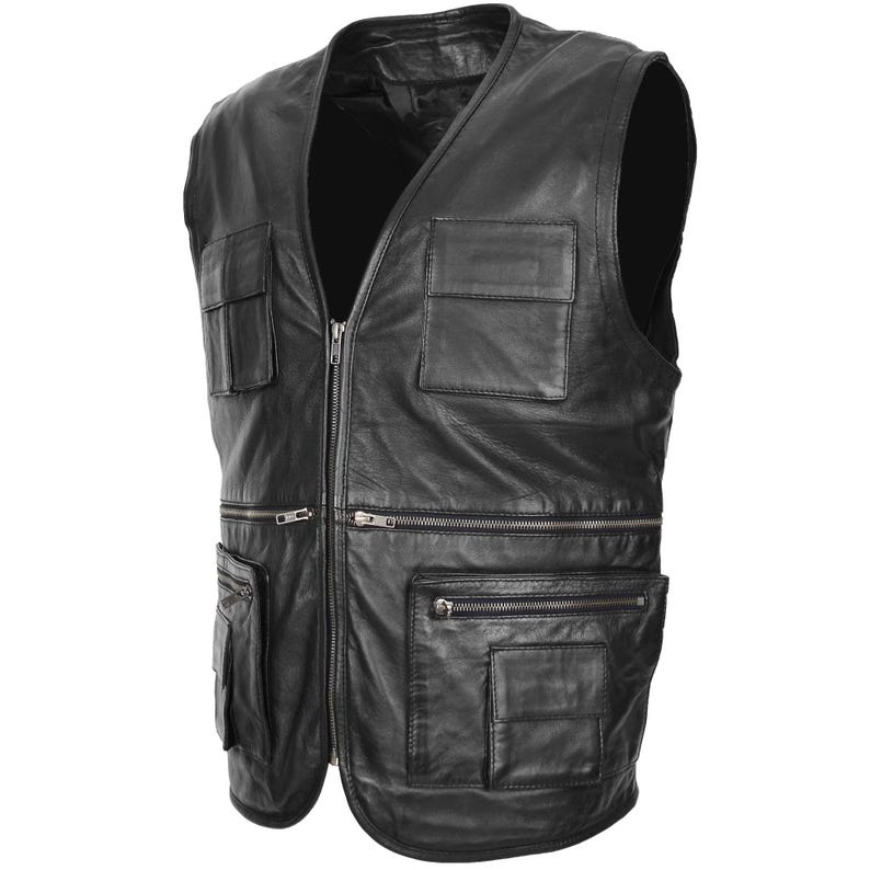 Men's Handmade High Quality Hunting Vest, Fishing Vest, Leisure Vest ...