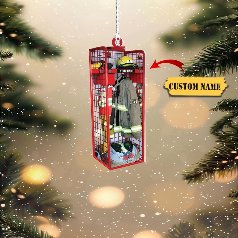 Firefighter Ornament - Etsy