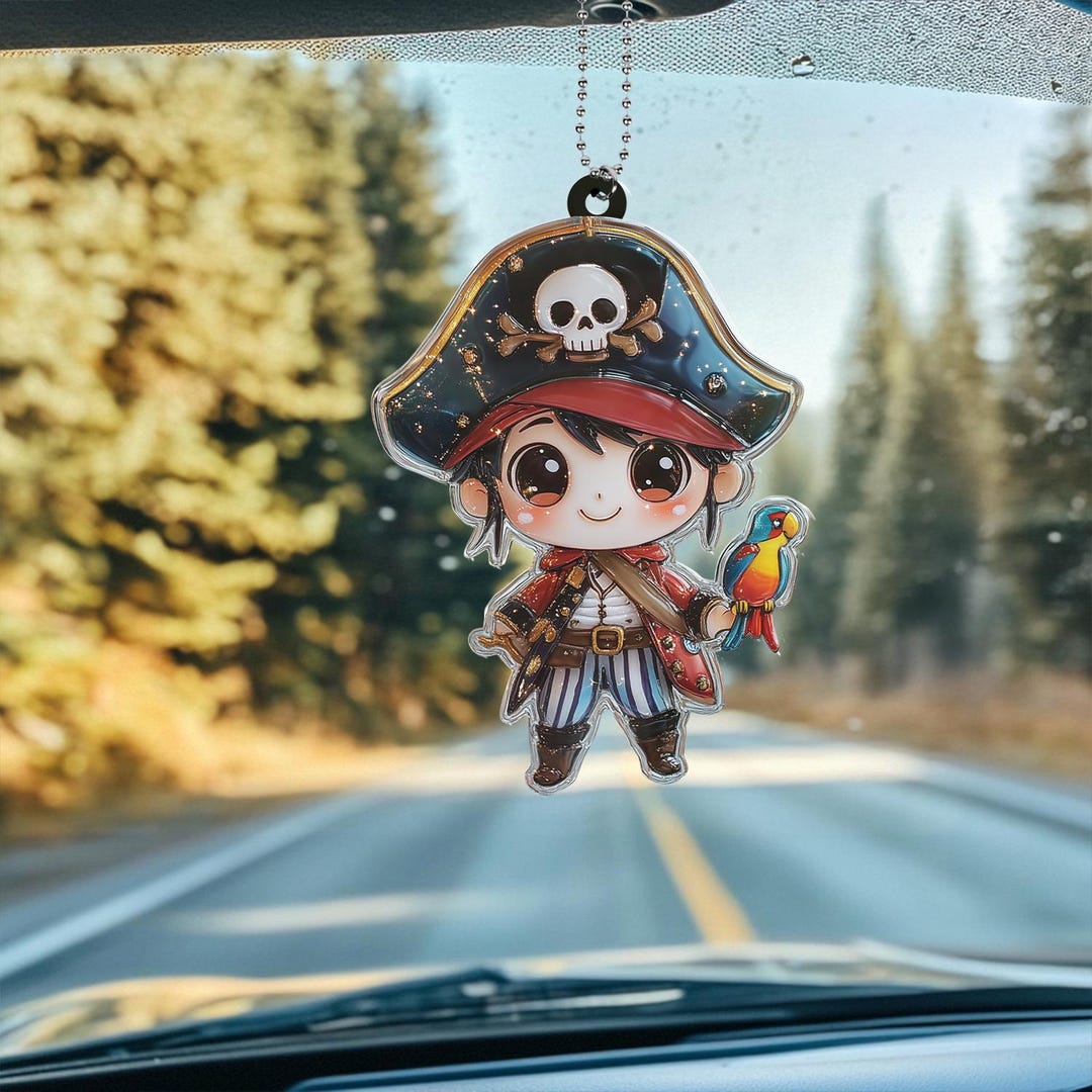 Pirate Kid Acrylic 2D Flat Suncatcher, Cute Car Ornament, Gift for Kids ...