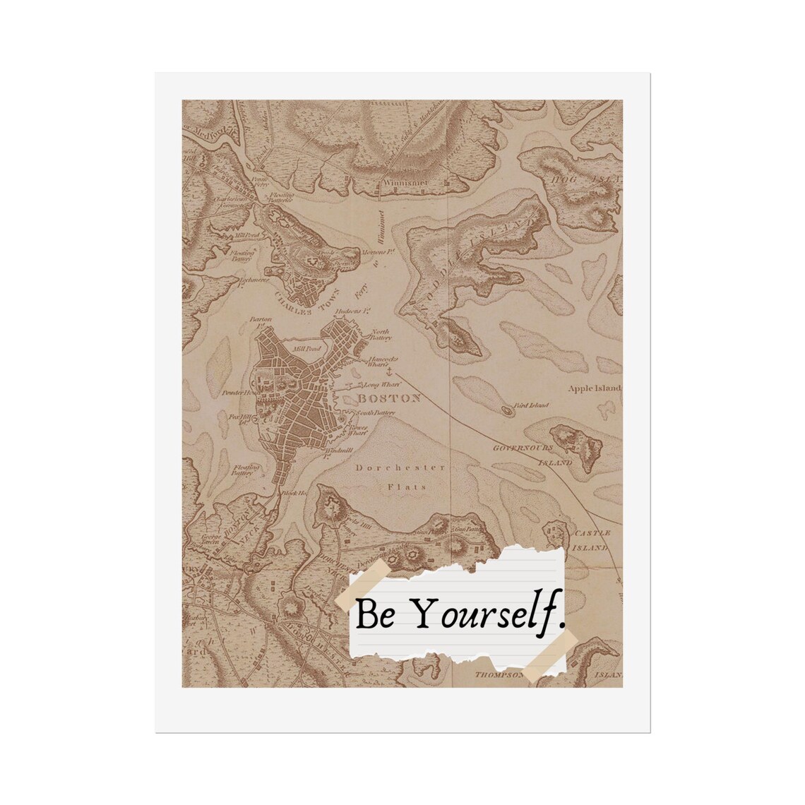 Wall Decor Posters, Large Format Art, Print Poster, Be Yourself Quote ...