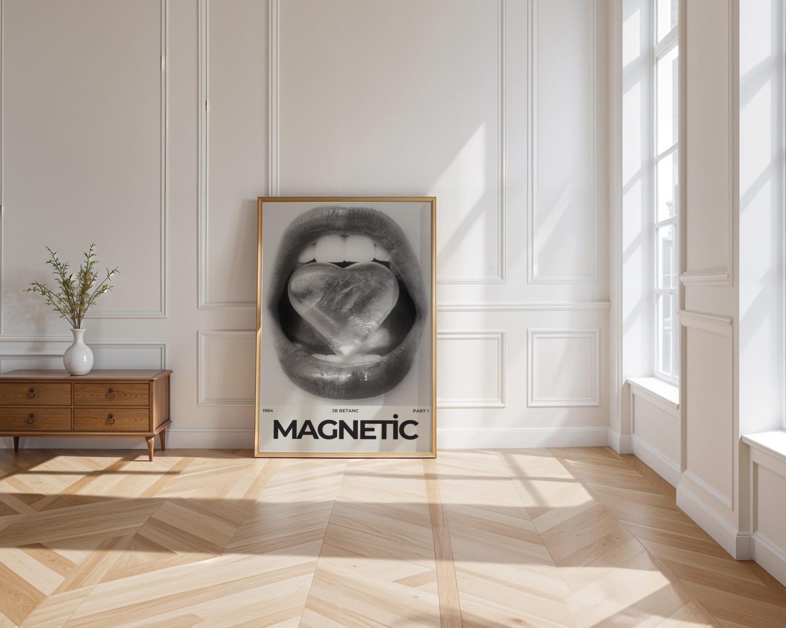 Framed Poster, Modern Wall Decor, Wall Art, Large Format Art, Retro Art ...