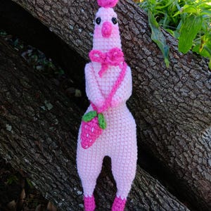 Crochet Pink Strawberry Chicken Plushie - Etsy