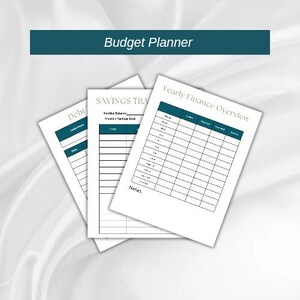 Digital Budget Planner Monthly Expense Tracker Personal Finance Tracker ...