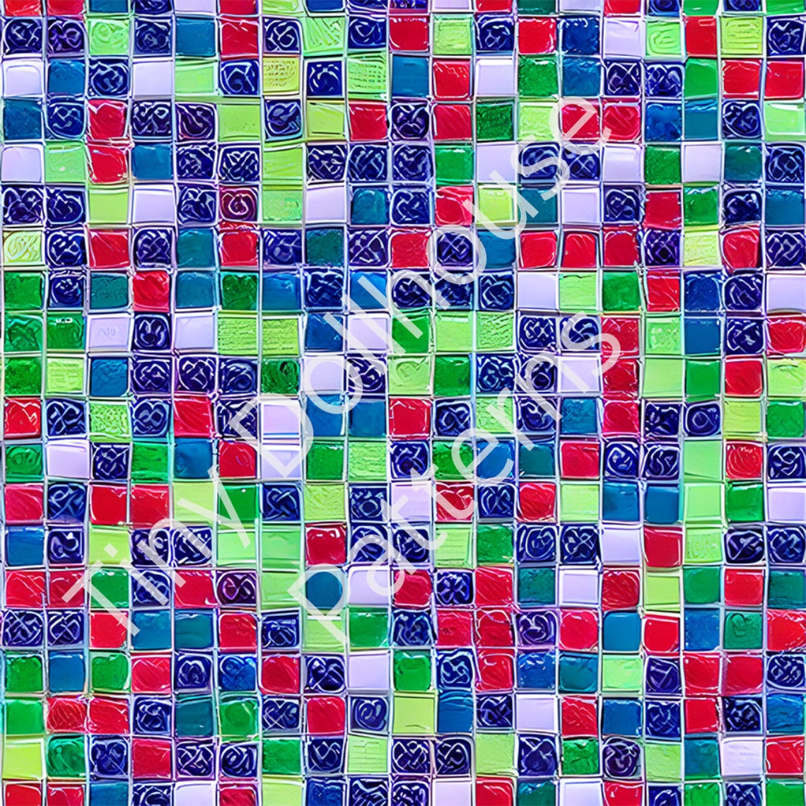 8-bit RGB Tiles Seamless Paper Bundle | Digital Patterns | Wallpaper ...