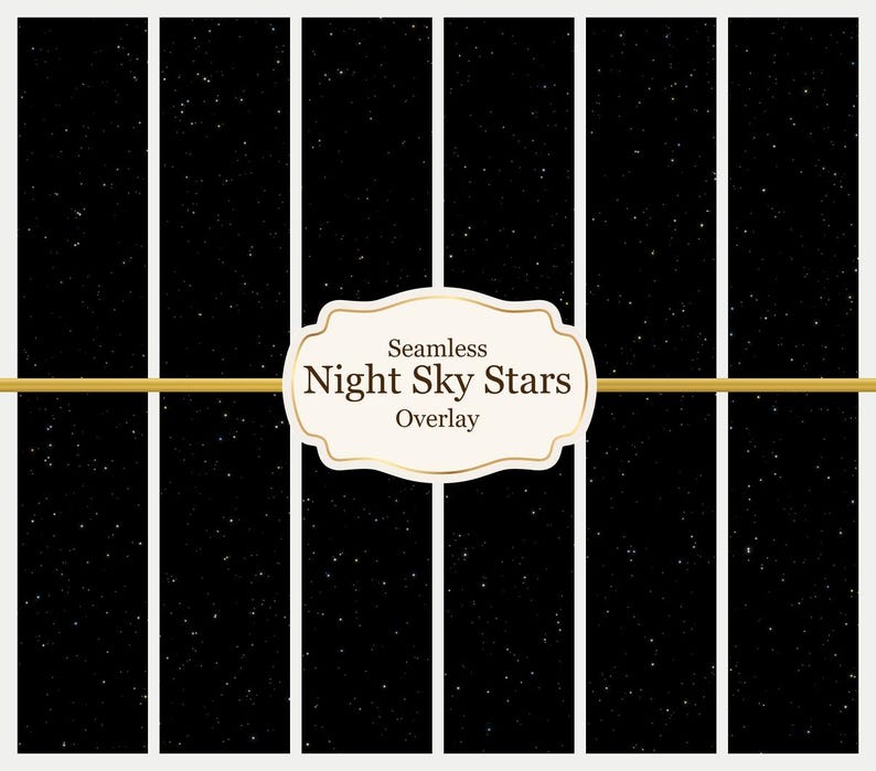 Realistic Night Sky Stars Overlays | Warm Celestial Pngs (instant ...