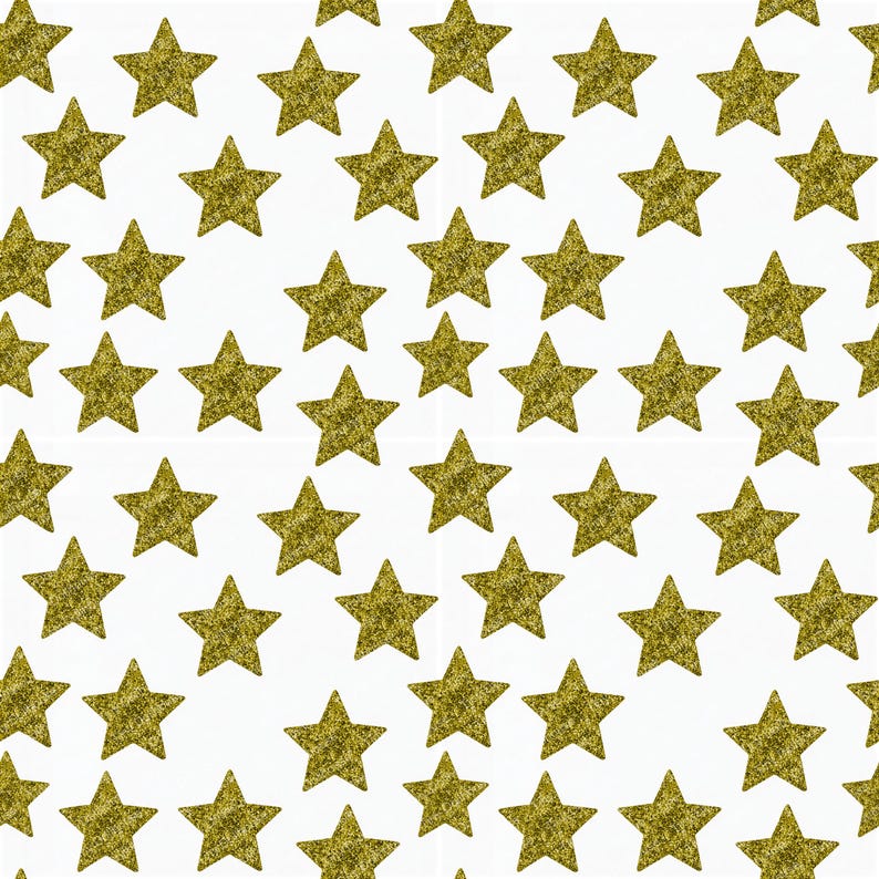 Yellow Stars Glitter Seamless Digital Paper Bundle (commercial Use) - Etsy