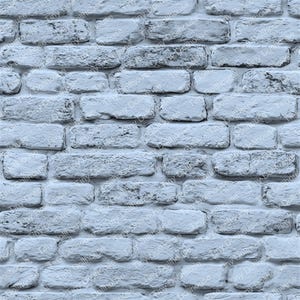 Powder Blue Painted Brick Wall Texture | Seamless Miniature Dollhouse ...