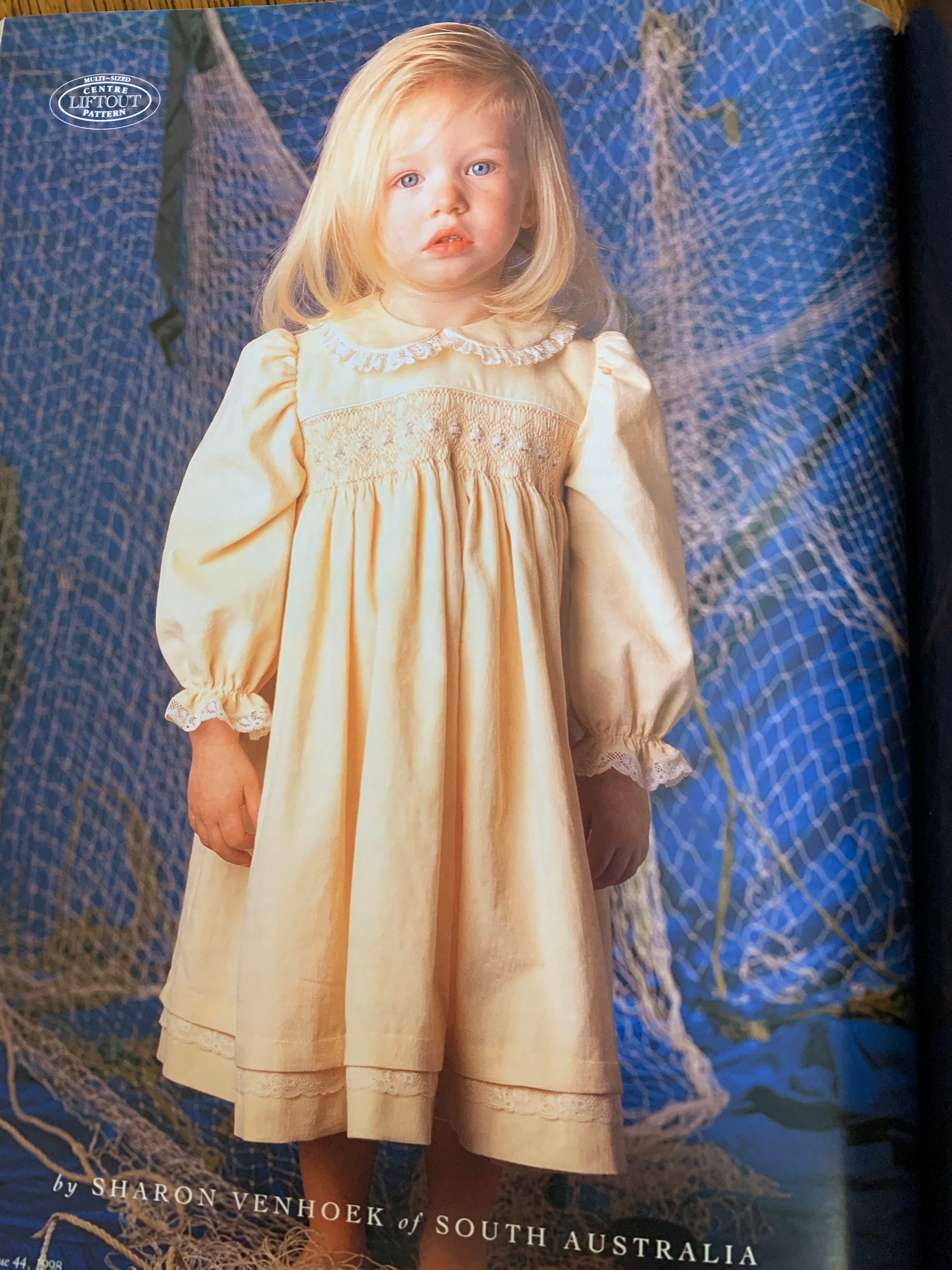 OOP Australian Smocking and Embroidery Vintage Issue 44 1998 PATTERNS ...