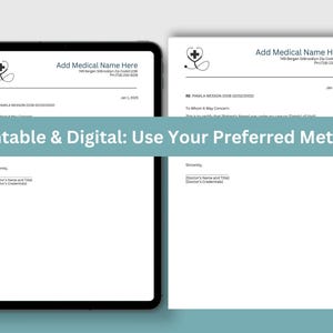 Editable Return to Work Excuse Note, Dr Excuse Notes, Signature ...