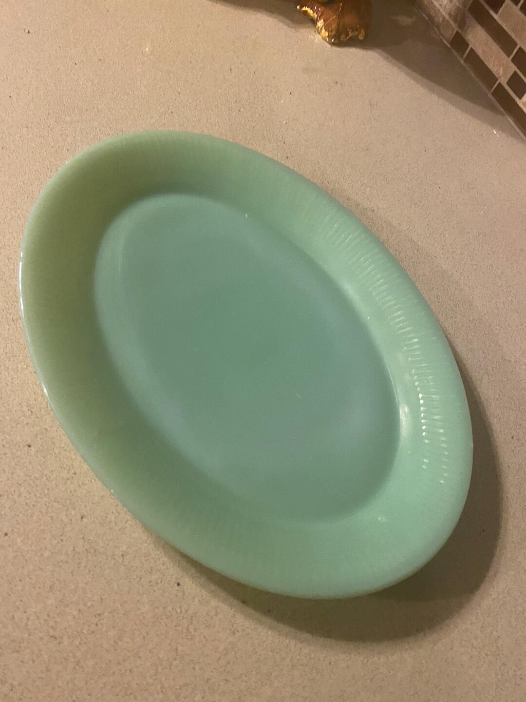 Fire King Jadeite Platter - Etsy