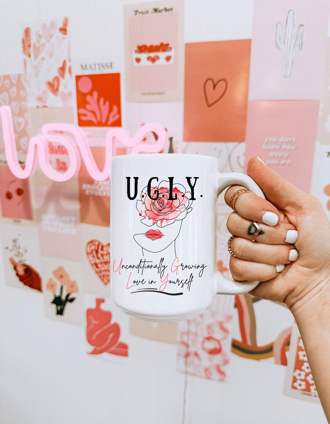 Body Positivity Cup, Self-worth Coffee Cup, Positive Affirmation Tea ...