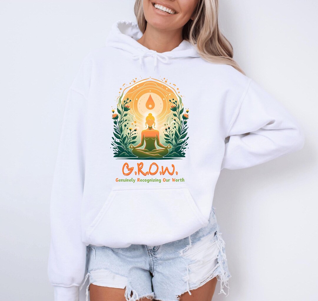 Spiritual Design Hoodie, Unique Gift for Women, Yoga Apparel ...
