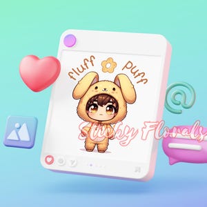 Chibi Character, Chibi Png, Cute Chibi Png, Yellow Chibi Instant ...