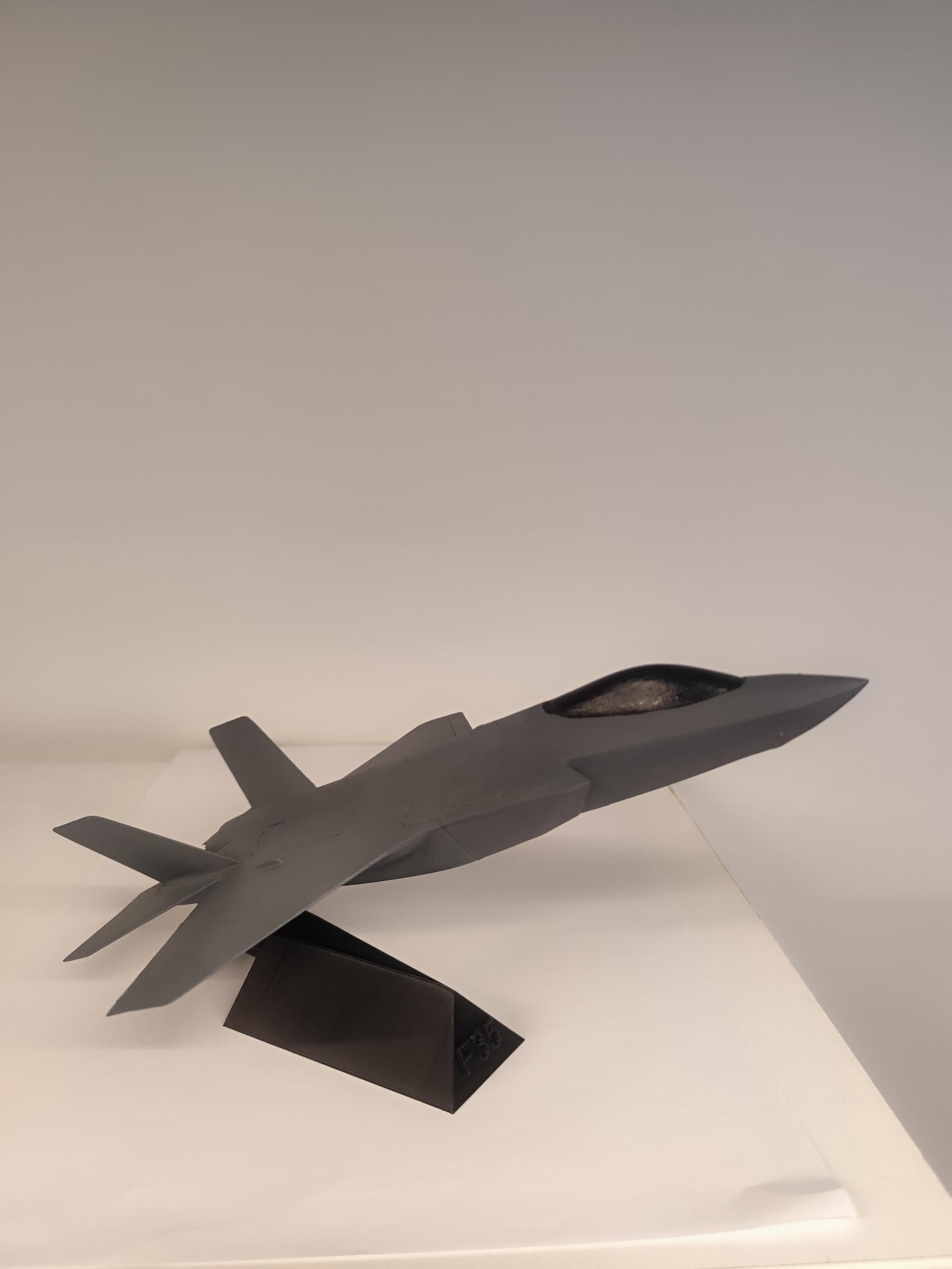 F-35 Fighter Jet 3D Printed Model With Stand – Detailed Aircraft ...