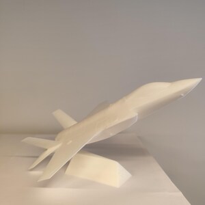 F-35 Fighter Jet 3D Printed Model With Stand – Detailed Aircraft ...
