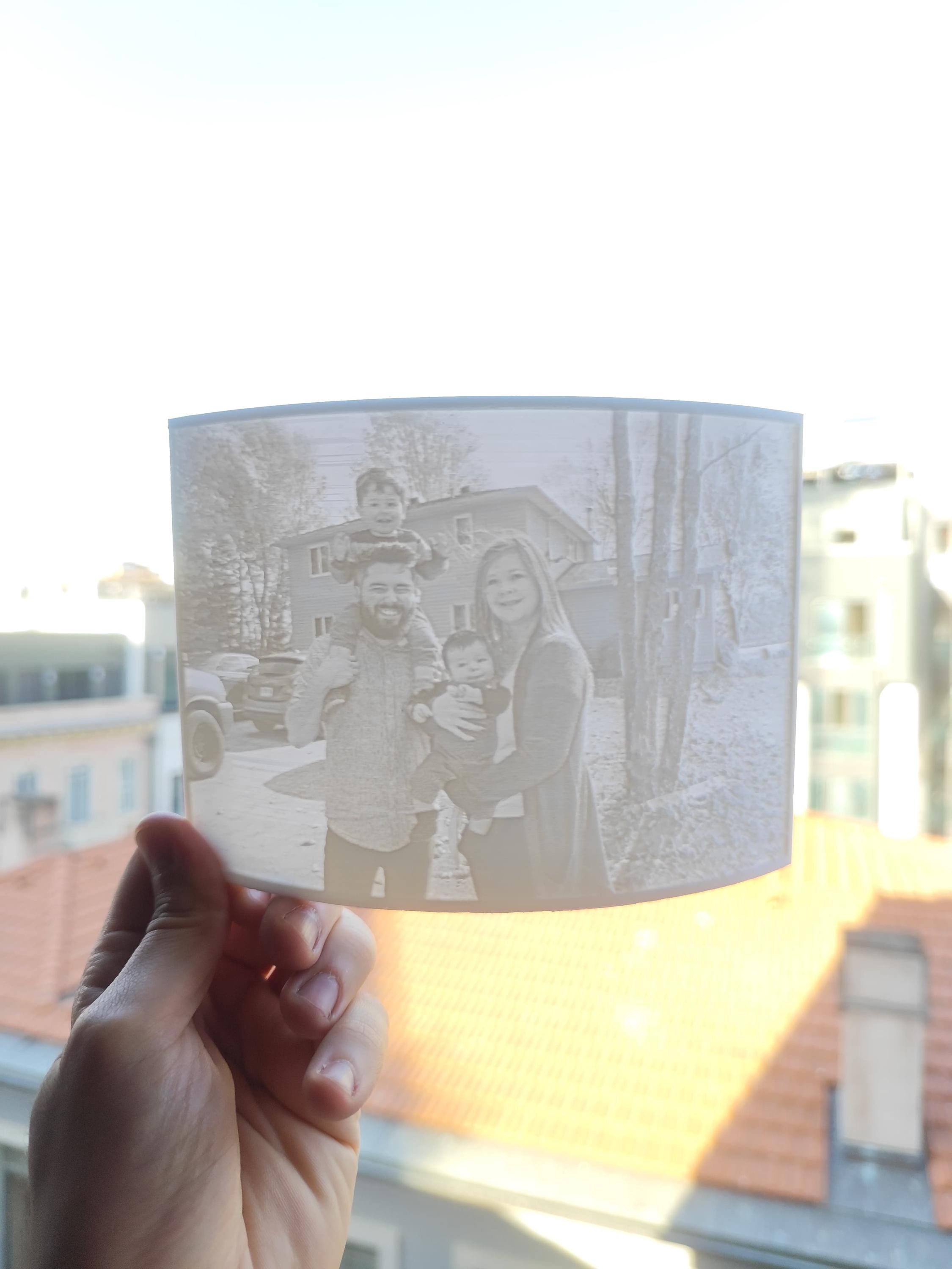 Custom Lithophane Photo, Personalized 3D Printed Keepsake - Etsy