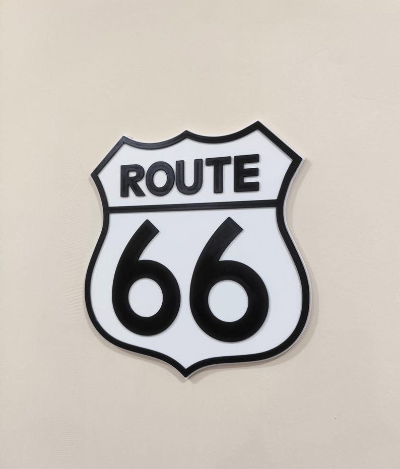 Disney Cars Route 66 Sign – Lightning Mcqueen Inspired PLA Decor - Etsy