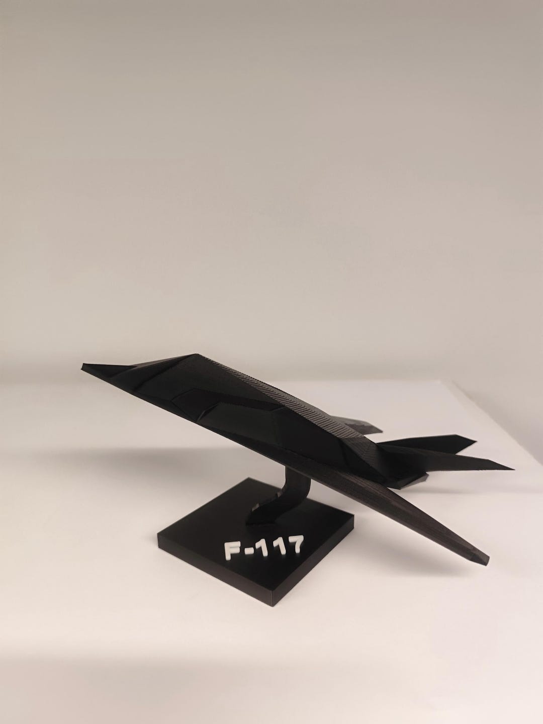 F-117 Nighthawk 3D Printed Model With Custom Display Stand Military Jet ...