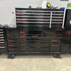 10 Custom Magnetic Toolbox Labels - Customizable Tool Drawer Badges ...