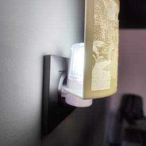 Custom Lithophane Night Light, Personalized 3D Printed Photo Lamp for ...