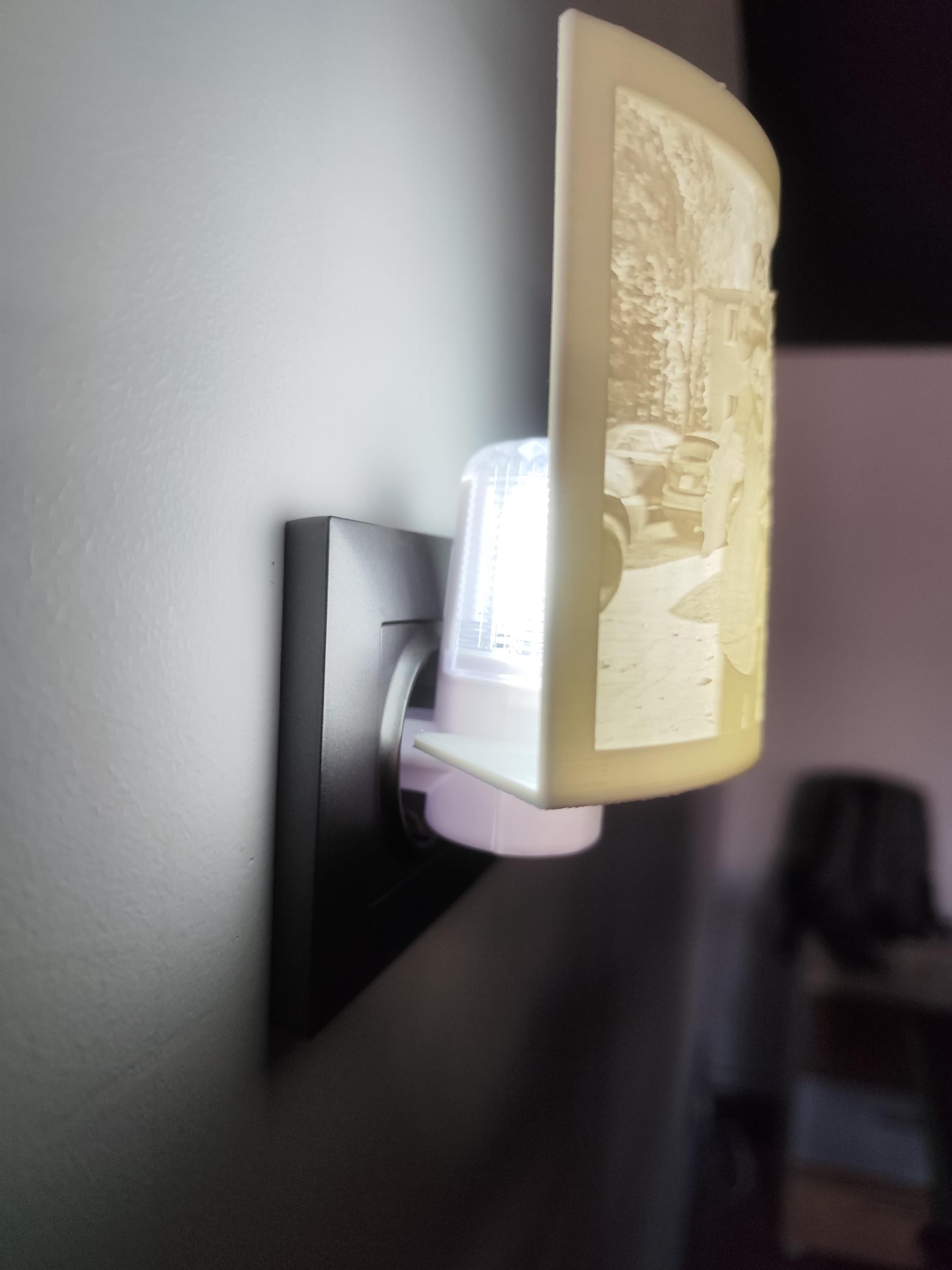 Custom Lithophane Night Light, Personalized 3D Printed Photo Lamp for ...