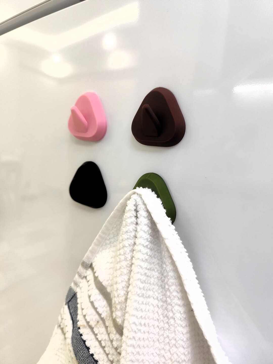 Colorful 3D Printed Magnetic Hooks: Set of 2, Kitchen & Office - Etsy