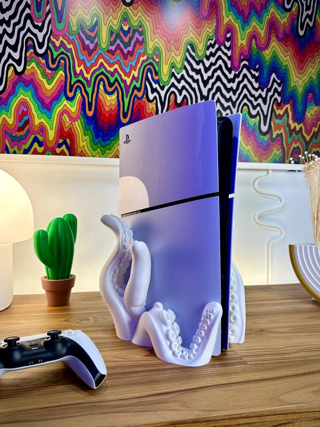 PS5 / PS5 Slim Vertical Stand - Secure & Stylish Console Holder With ...