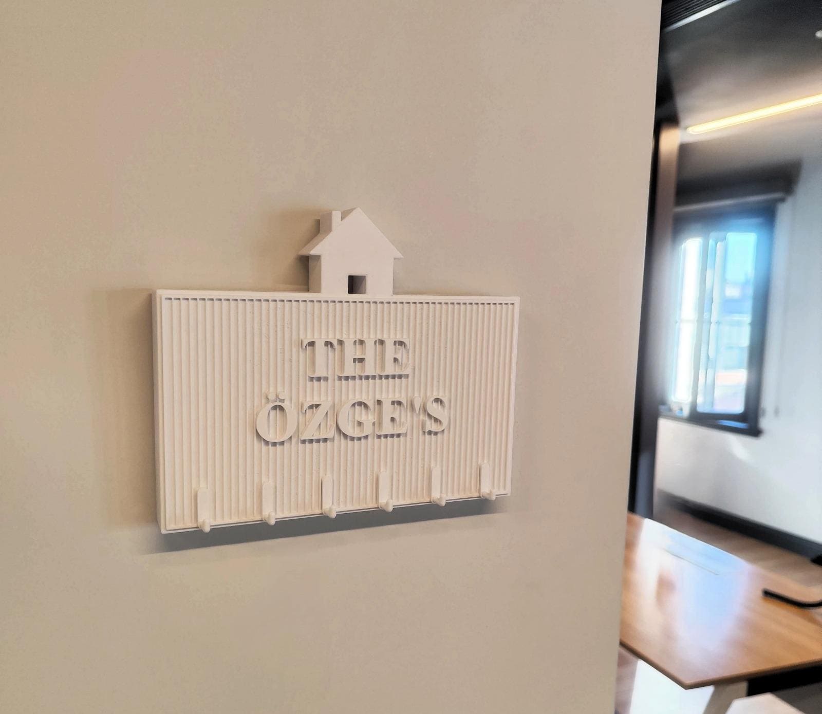 Custom Name Key Holder: 3D Printed Wall Decor, No Drill - Etsy
