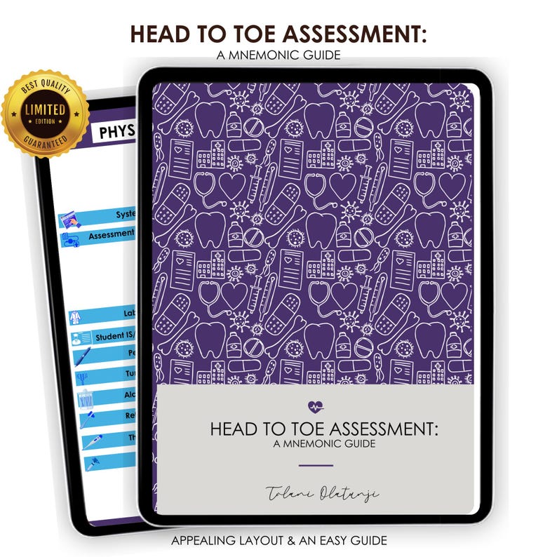 Head-to-toe Assessment Head-to-toe Exam Quick Guide Patient Assessment ...