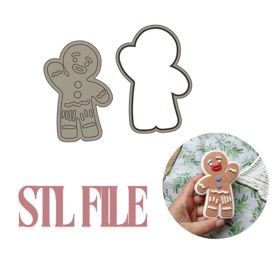 Gingy Cookie Cutter and Debosser STL File - Etsy