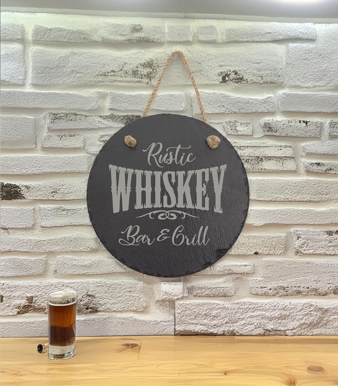 Personalized Slate Sign, Engraved Slate Sign, Farmhouse Rustic Plaque ...