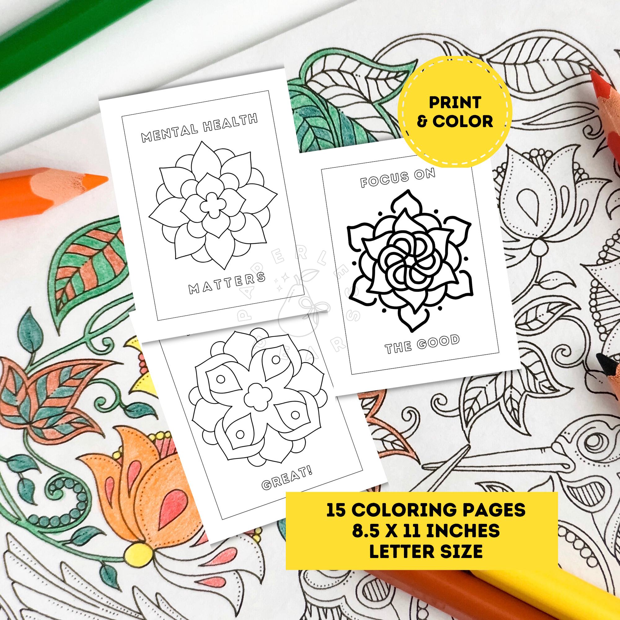 Coloring Book Bold and Easy Mandala Coloring Book Relaxing Coloring ...