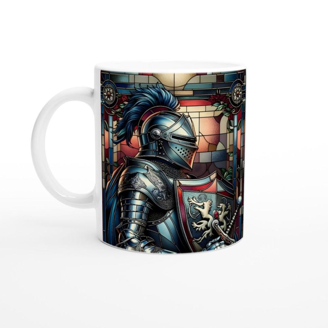 Knight Mug | Cup | Tea | Coffee | Latte | Ceramic | 11oz | Gift ...