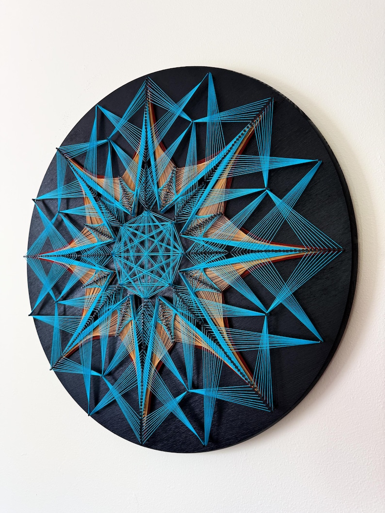 Galactic Mandala String Art | Sacred Geometry | Home Decor - Etsy