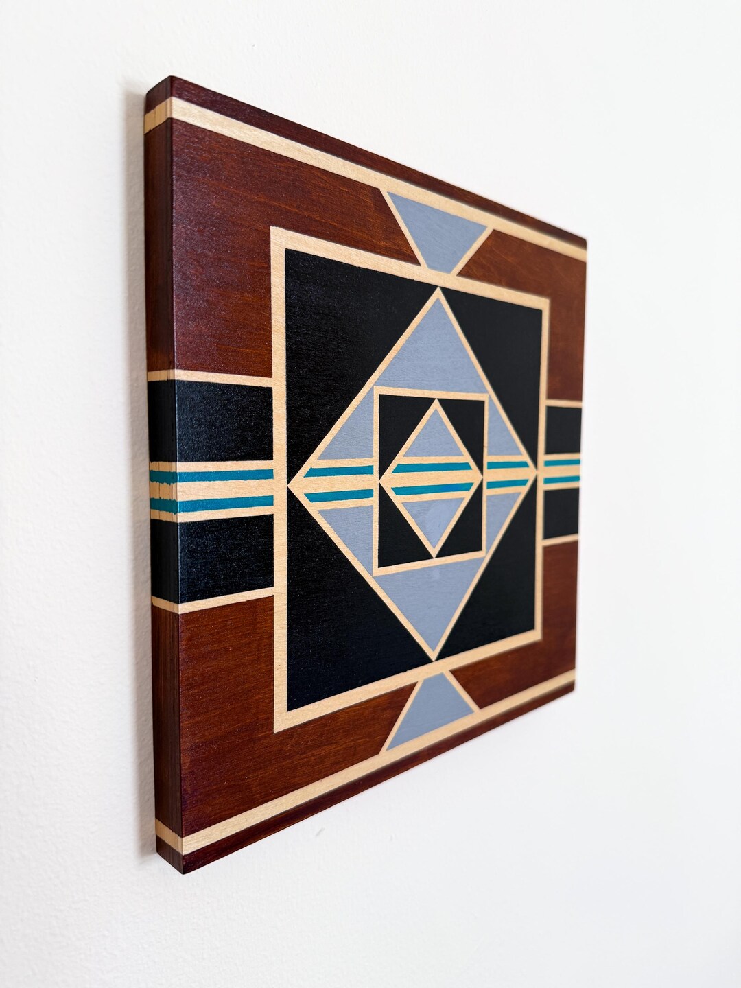 Hand Painted Wall Art | Optical Illusion - Etsy