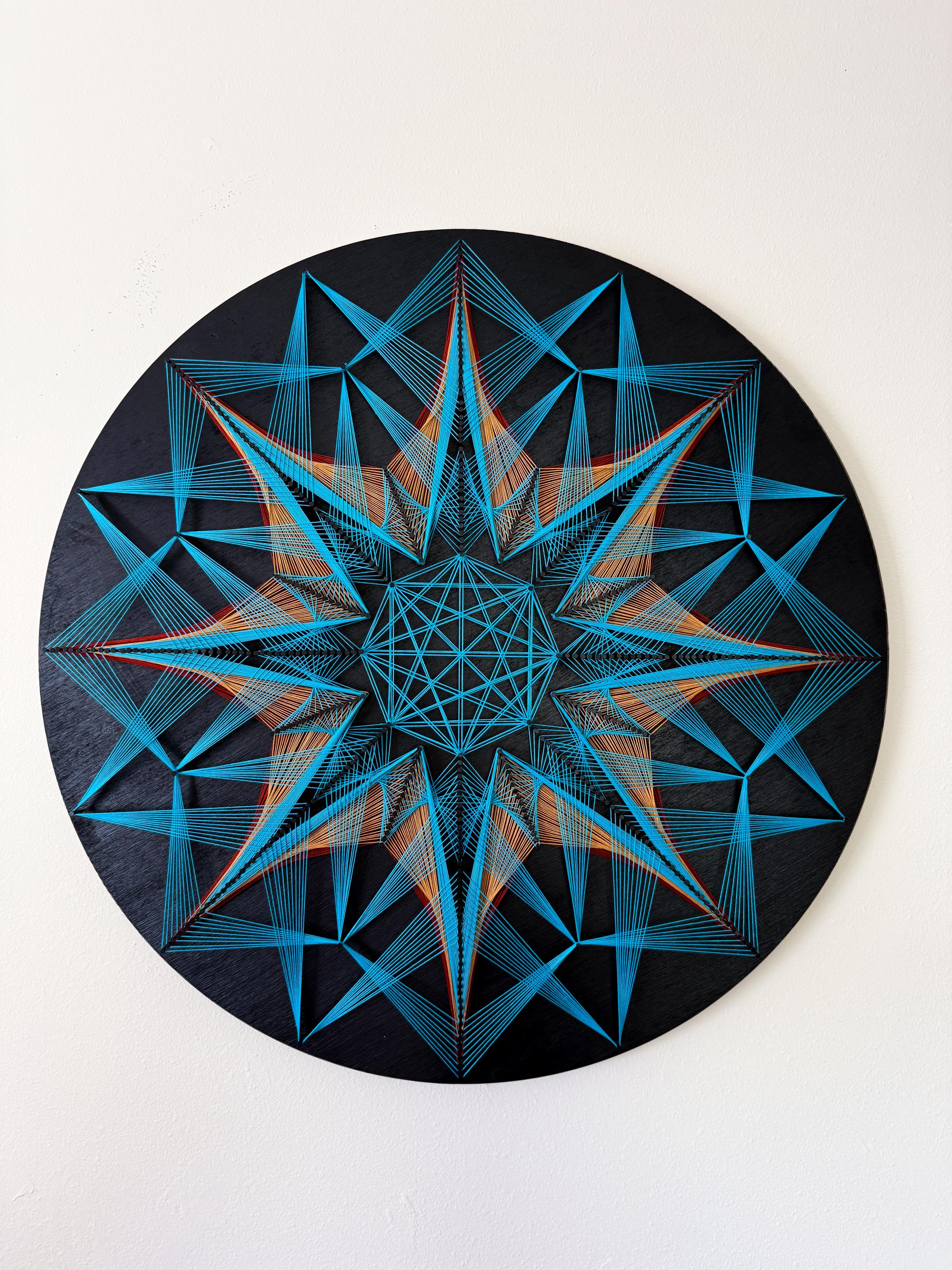 Galactic Mandala String Art | Sacred Geometry | Home Decor - Etsy
