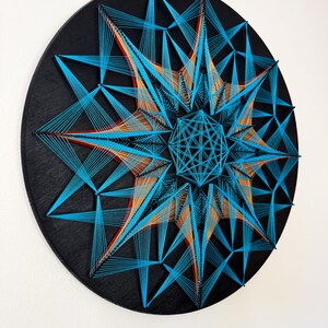 Galactic Mandala String Art | Sacred Geometry | Home Decor - Etsy