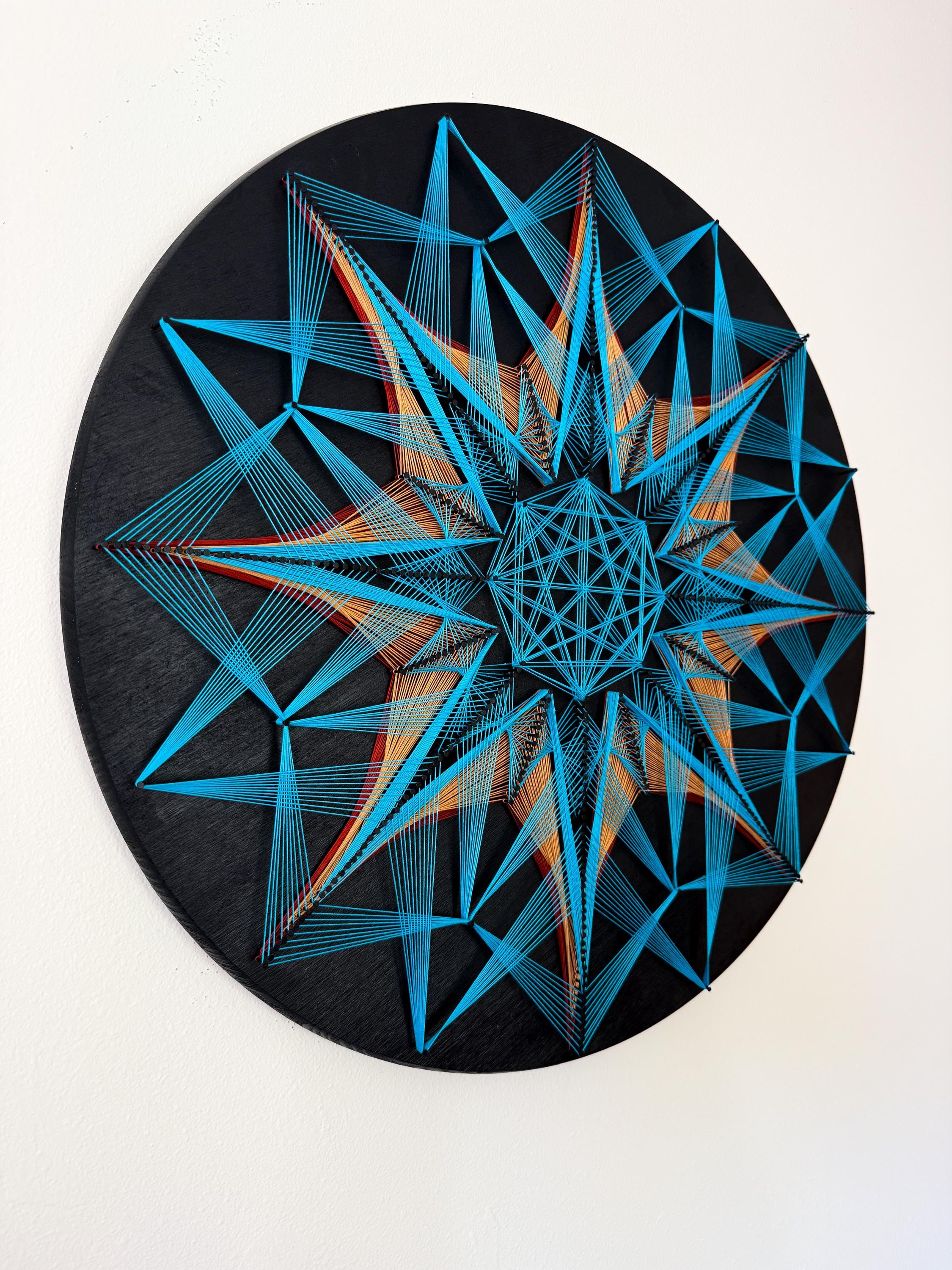 Galactic Mandala String Art | Sacred Geometry | Home Decor - Etsy