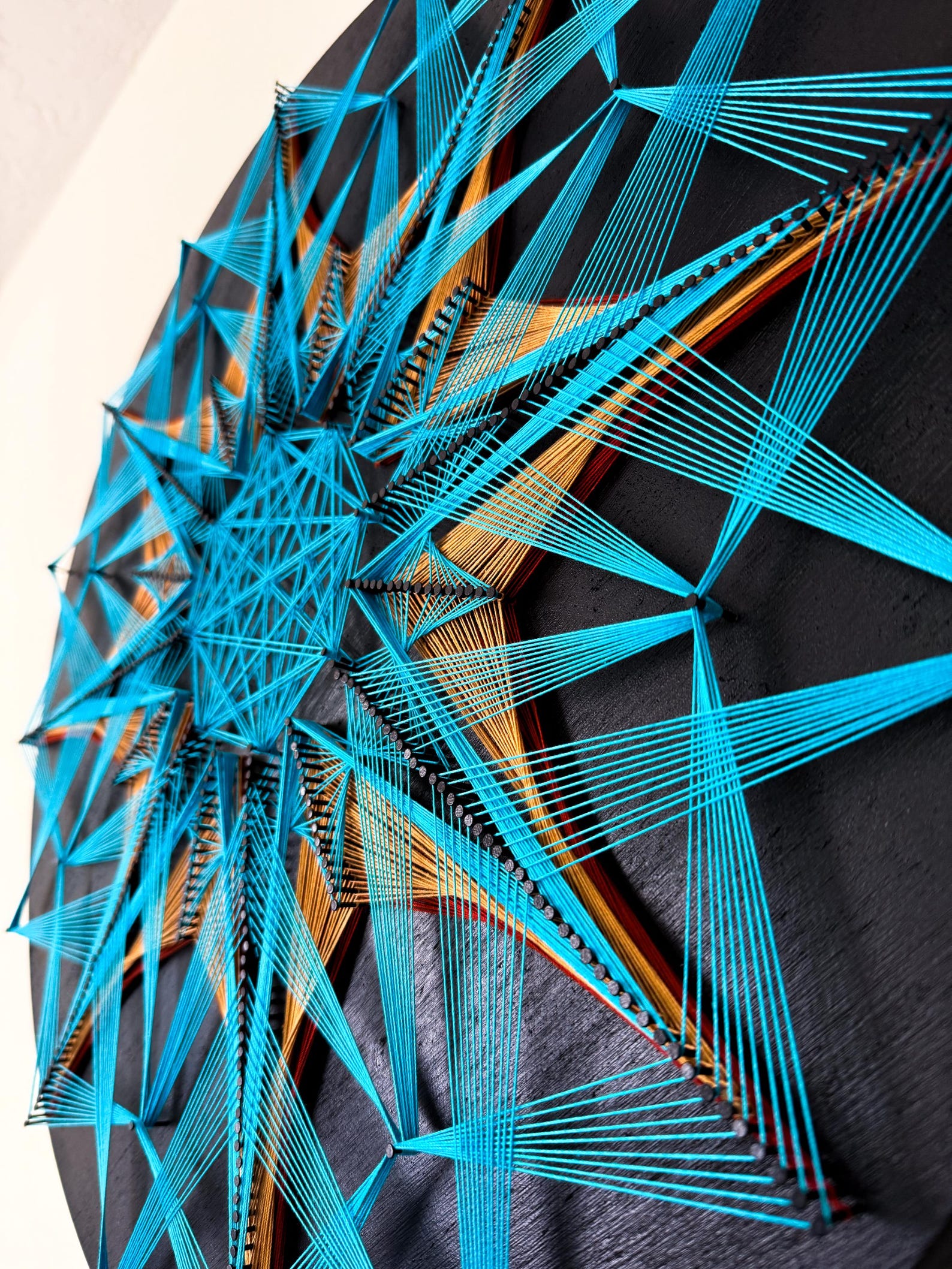 Galactic Mandala String Art | Sacred Geometry | Home Decor - Etsy