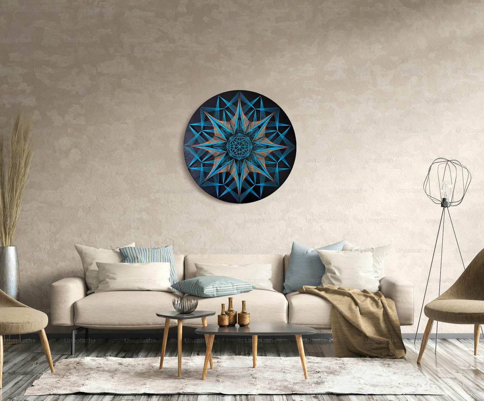 Galactic Mandala String Art | Sacred Geometry | Home Decor - Etsy