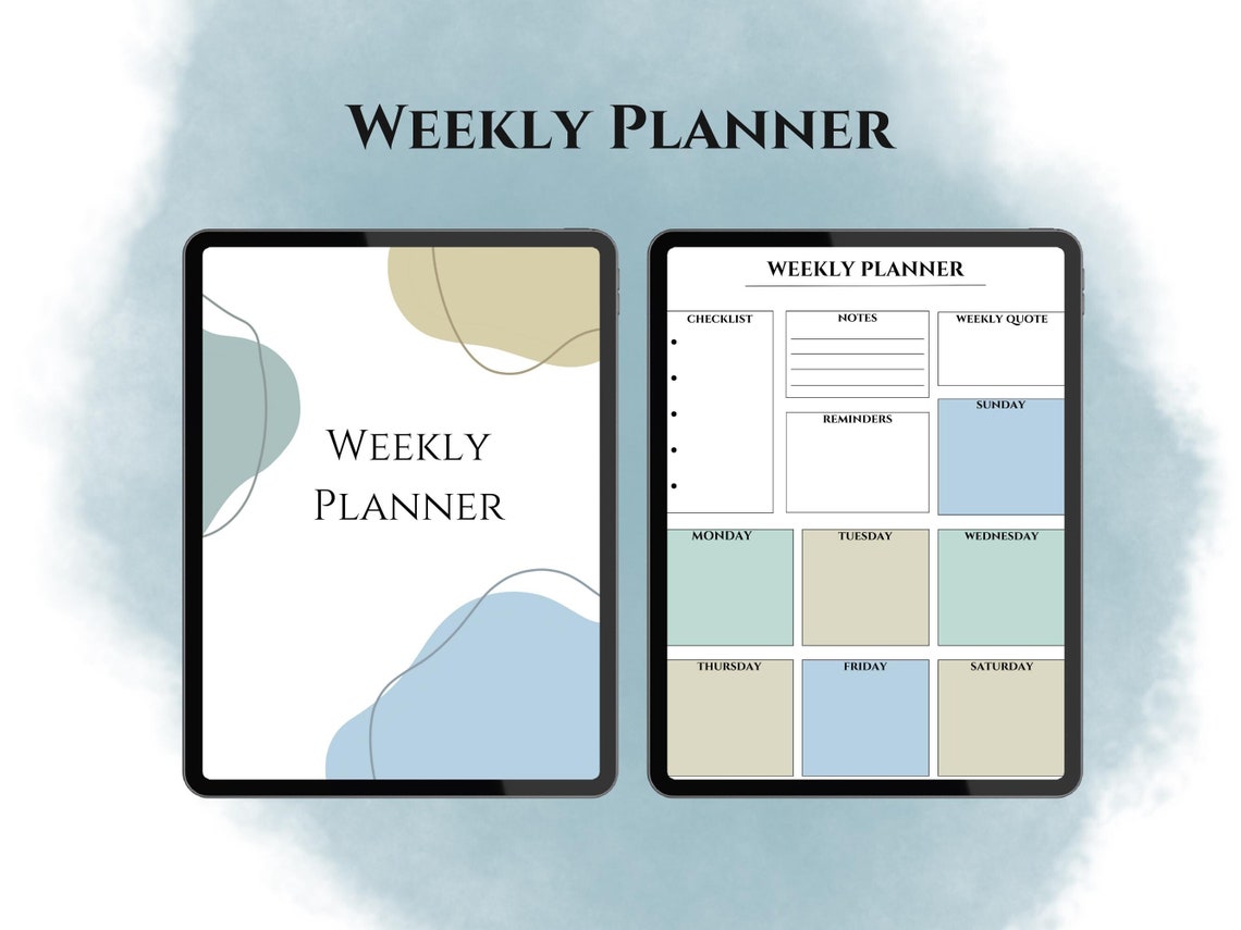 Weekly Planner Printable, Weekly Schedule, Weekly Planner, Planner ...