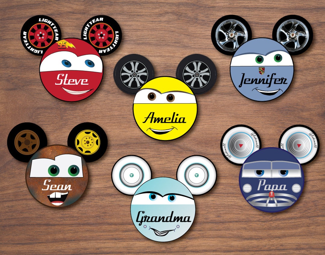 Cars Mickey Magnet | Disney Cruise Decor | Lightning Mcqueen and More ...