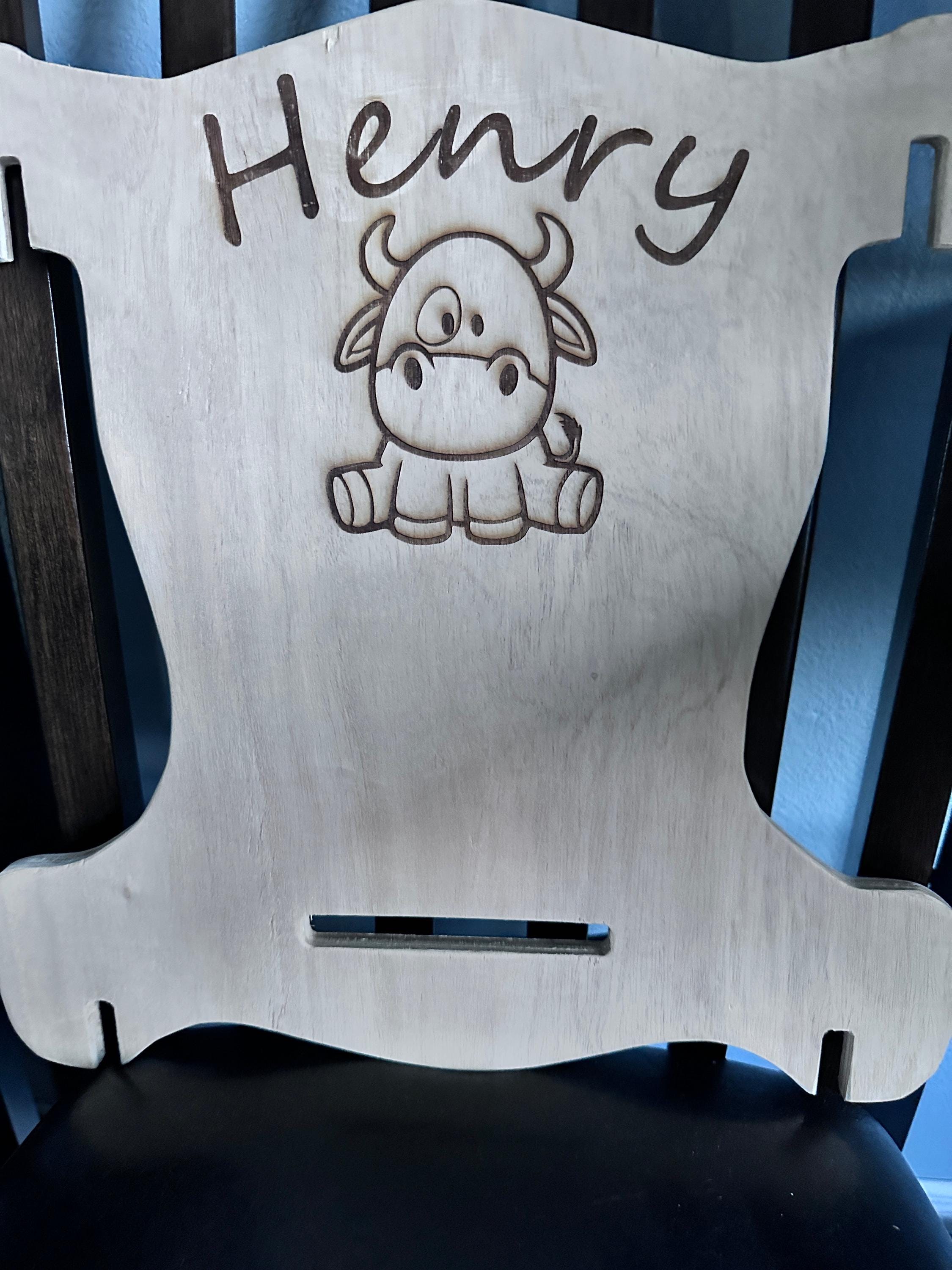 Children Baby Toddler Rocking Chair - Natural or Stained Finish, Puzzle ...